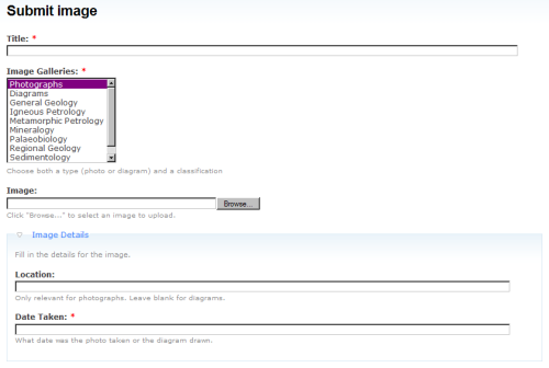 Submitting an Image | GeologyRocks